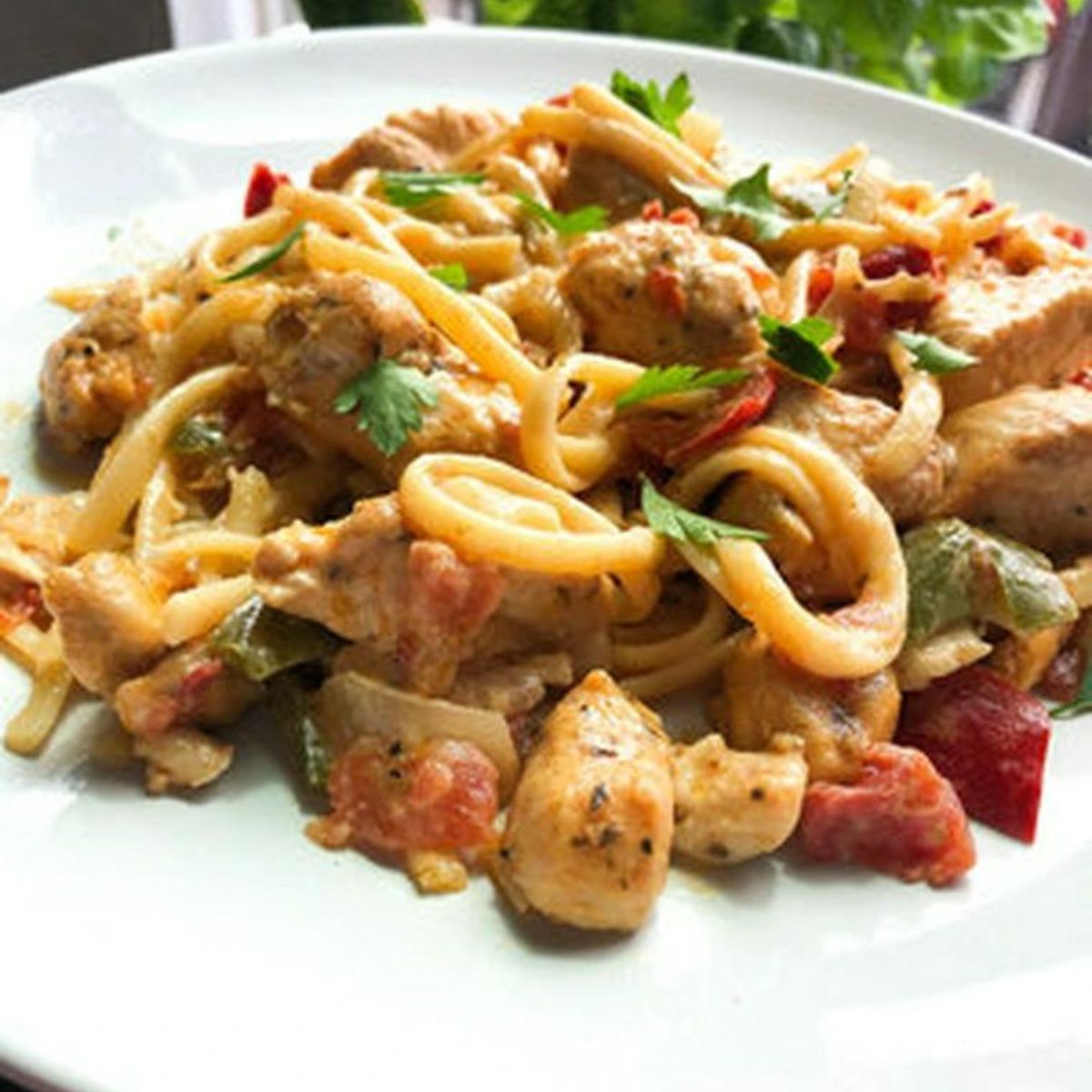 Fiesta Chicken Pasta - There's Food at Home