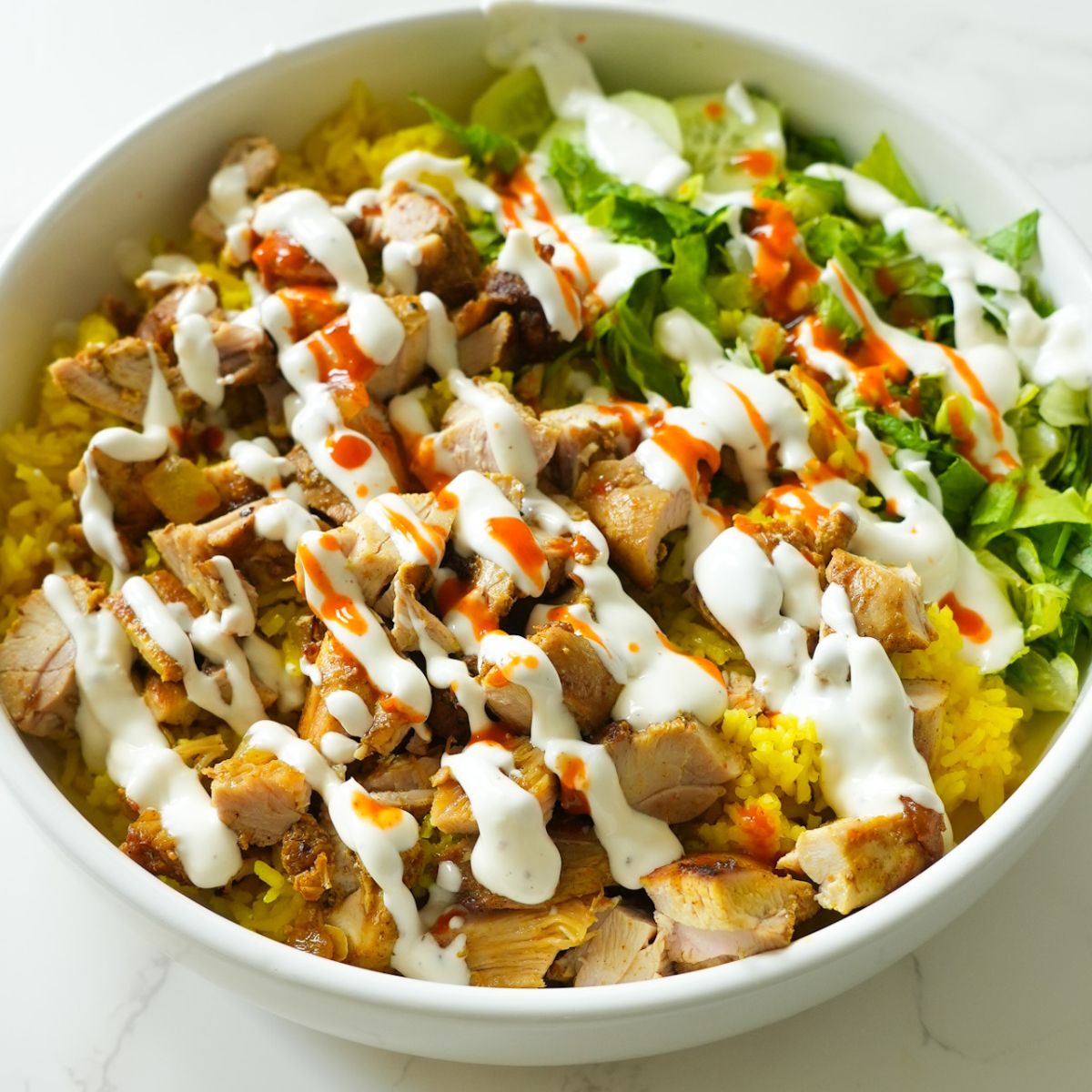 Halal Cart Chicken Over Rice - There's Food at Home