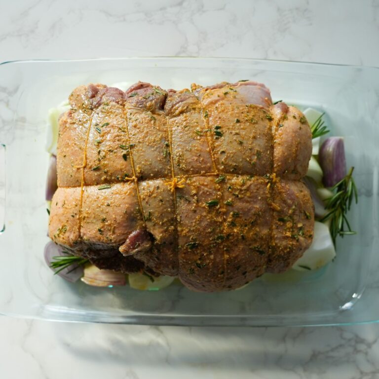 Roasted Boneless Leg of Lamb - There's Food at Home