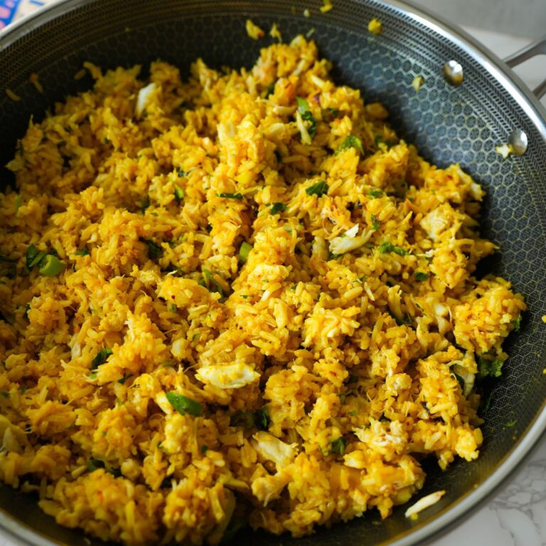 Crab Fried Rice (Video) - There's Food at Home