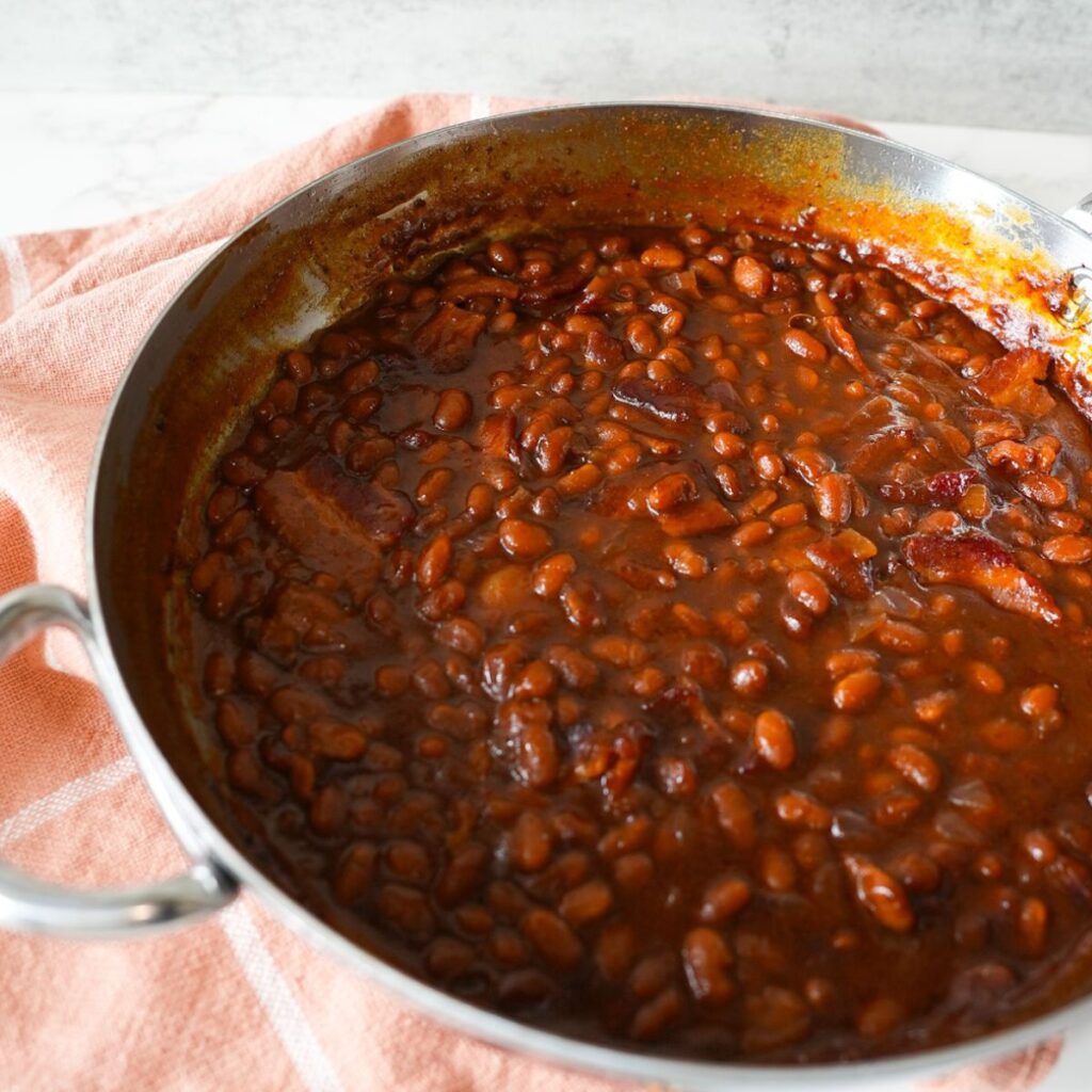 Easy Baked Beans Recipe (with Video) - There's Food at Home